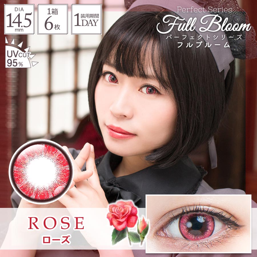 Rose | ColorContactLens 1day DIA 14.5mm - Full Bloom | RoseBlueDIA 14 ...